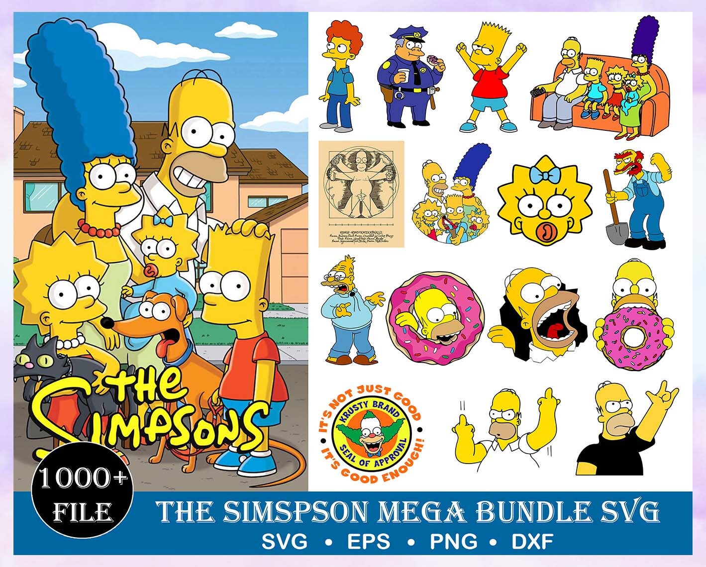 Simpsons Png Svg Clip Art Bundle,simpsons Svg Cut Files for Cricut ...