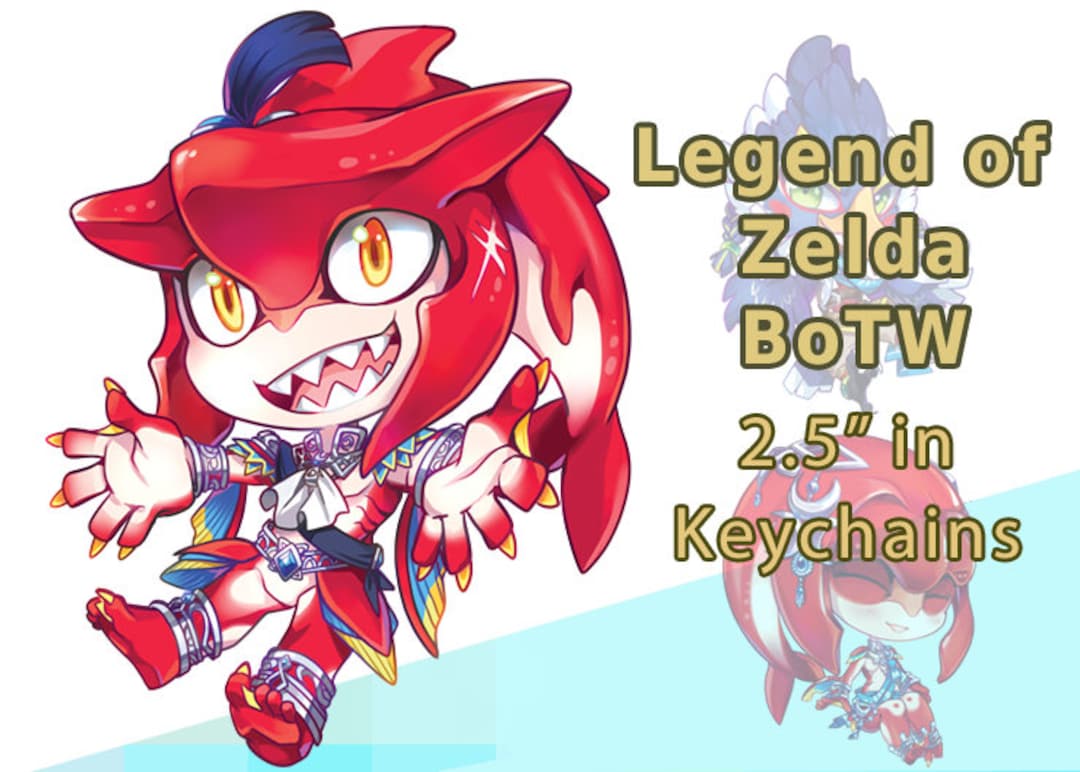 Legend of Zelda Breath of the Wild Loz Botw Sidon Mipha Revali 2.5 in ...