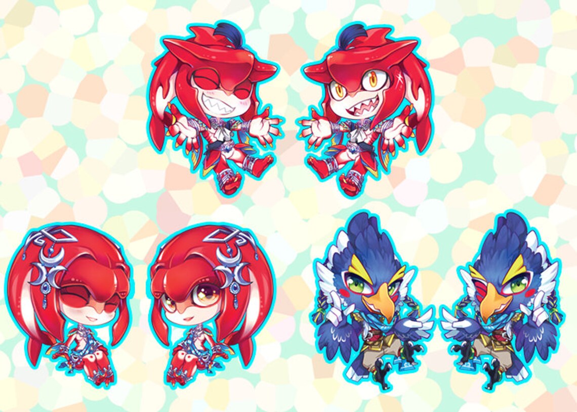 Legend of Zelda Breath of the Wild Loz Botw Sidon Mipha Revali - Etsy