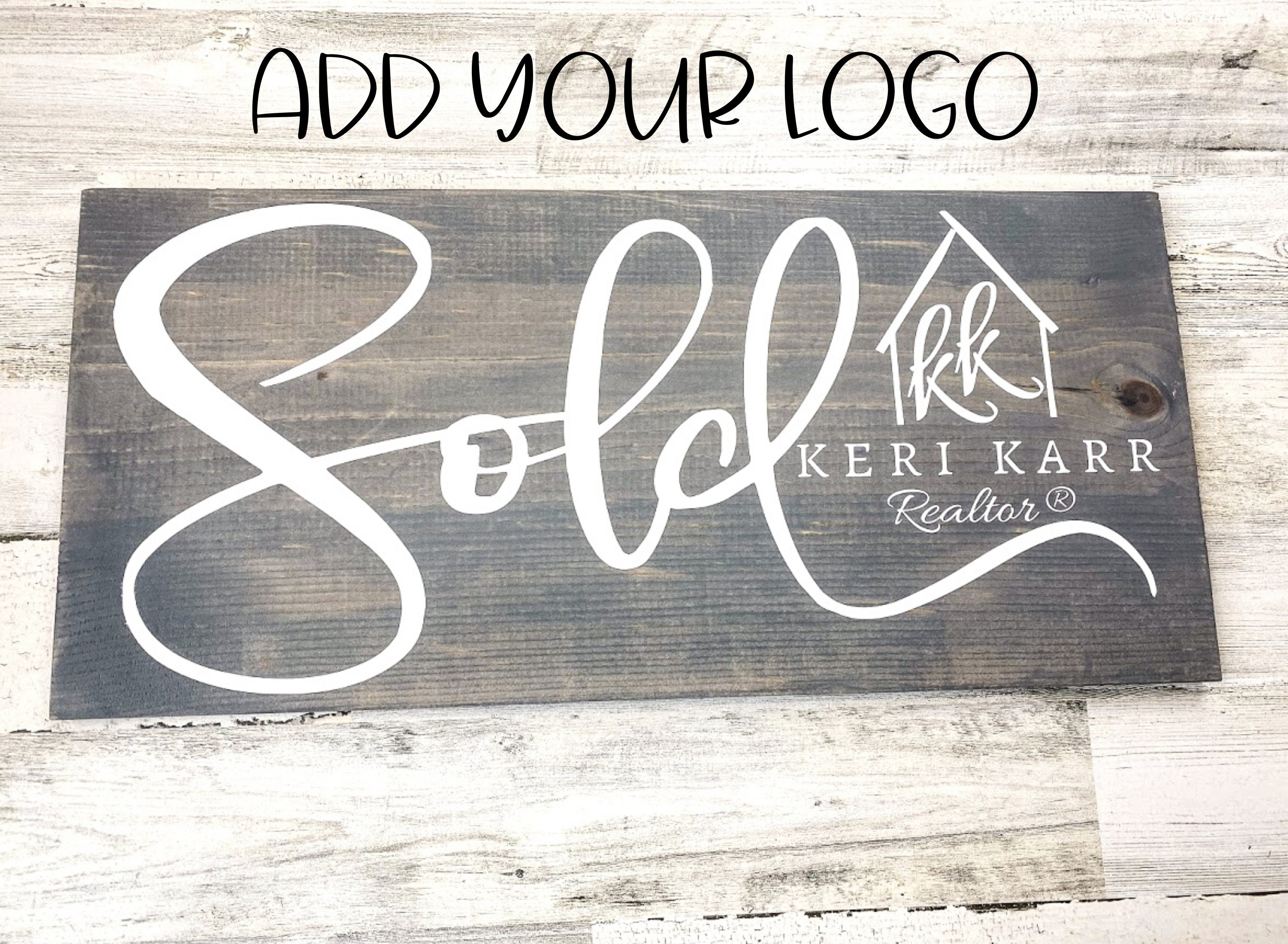 Custom Realtor Sold Sign Sold Sign For Real Estate Agent | Etsy