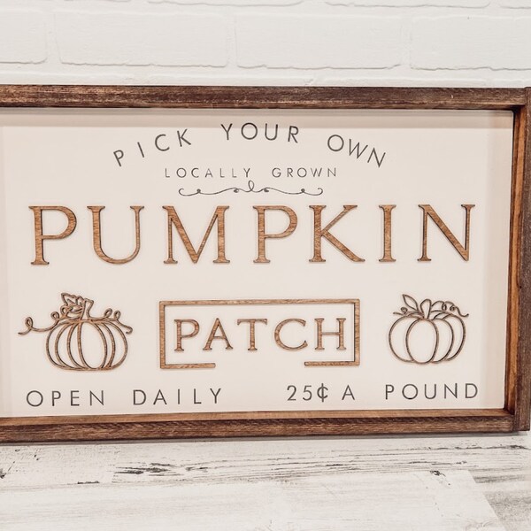 Pumpkin Patch Sign - Etsy