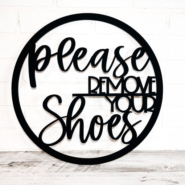 Remove Shoes Sign - Etsy