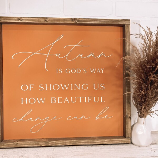Fall Wood Signs - Etsy