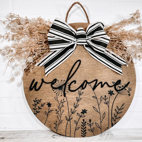 Spring Door Hanger - Etsy