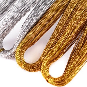 1600yards Mix 16colors Thread Metallic Tinsel String Cord 1mm Non ...