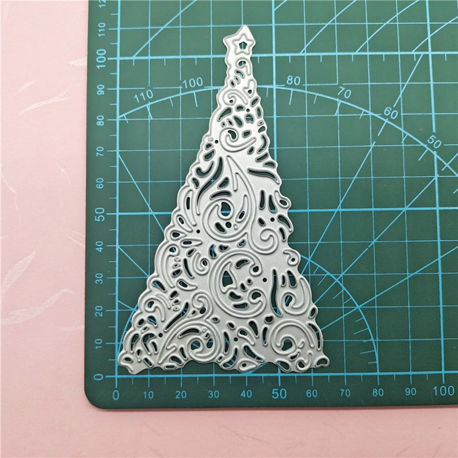 Christmas Tree Border Metal Die Cut for DIY Scrapbooking Greeting Card ...