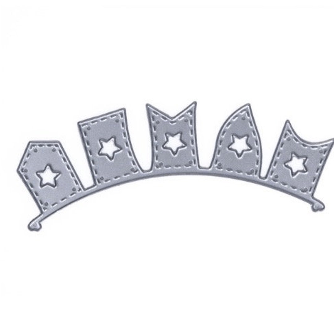 Flag Banner Metal Die Cut for DIY Scrapbooking Greeting Card Making ...