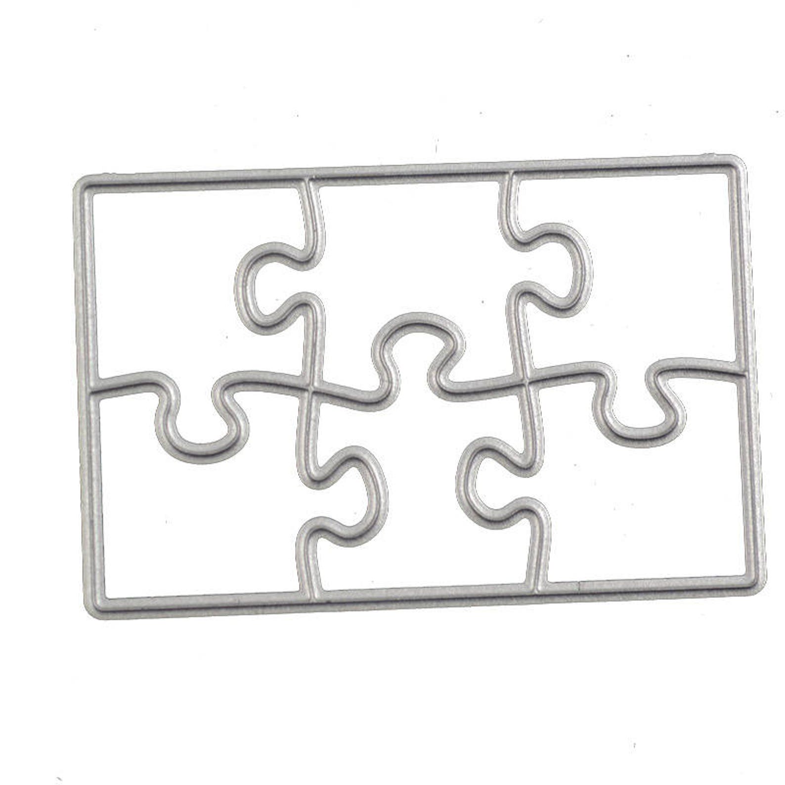 Puzzle jigsaw metal die stencil cutting die carbon steel DIY | Etsy