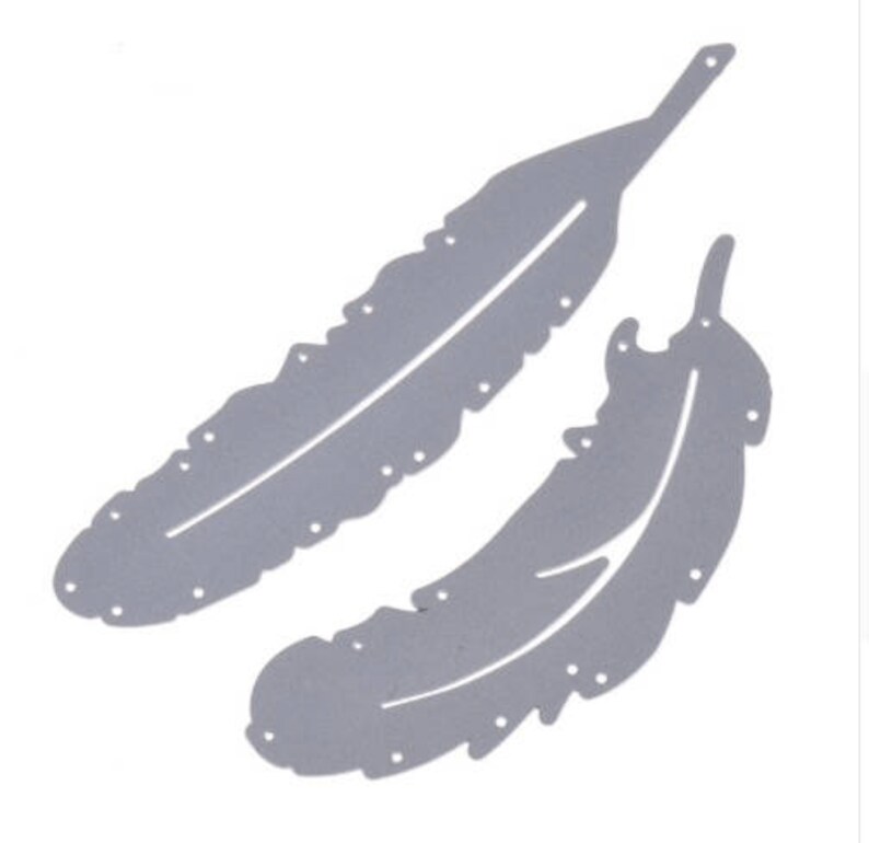 2pcs Feathers Metal Die Cut Stencils for DIY - Etsy