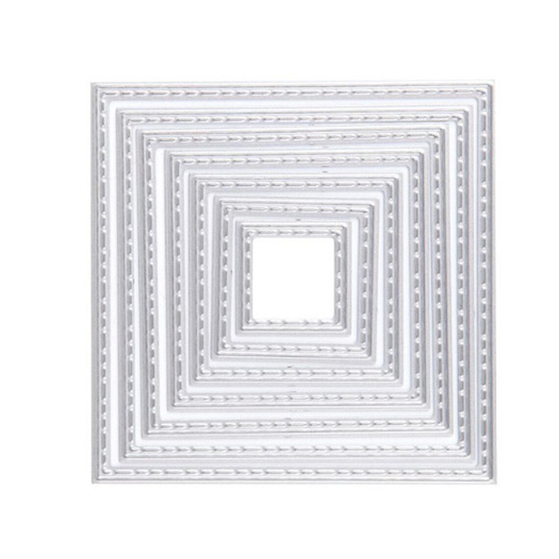 Square Stitched Frame Cutting Die Set, Carbon Steel, Scrapbooking (7pcs ...