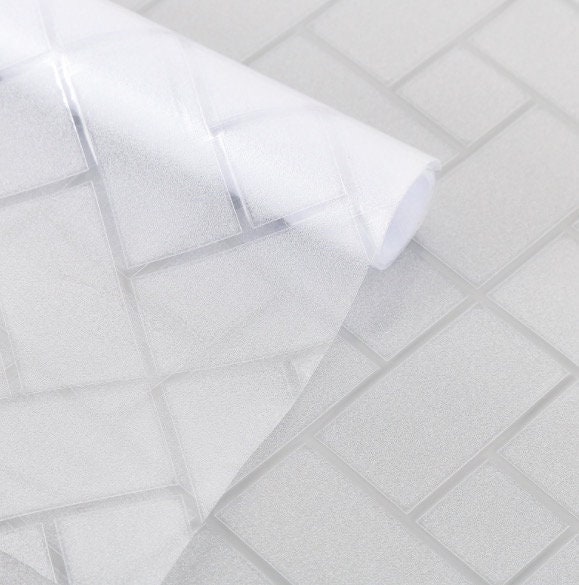 Brick Window Film Sun UV Blocking Frosted Static Cling Non - Etsy