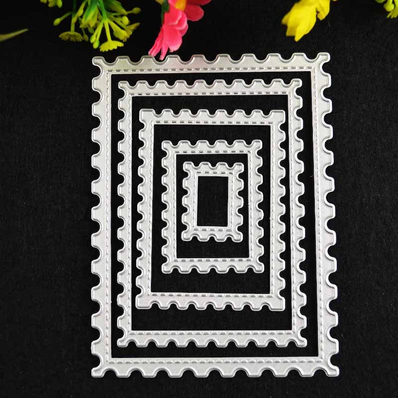 5 Frames Metal Cutting Dies Stencils Embossing Card Scrapbooking Album ...