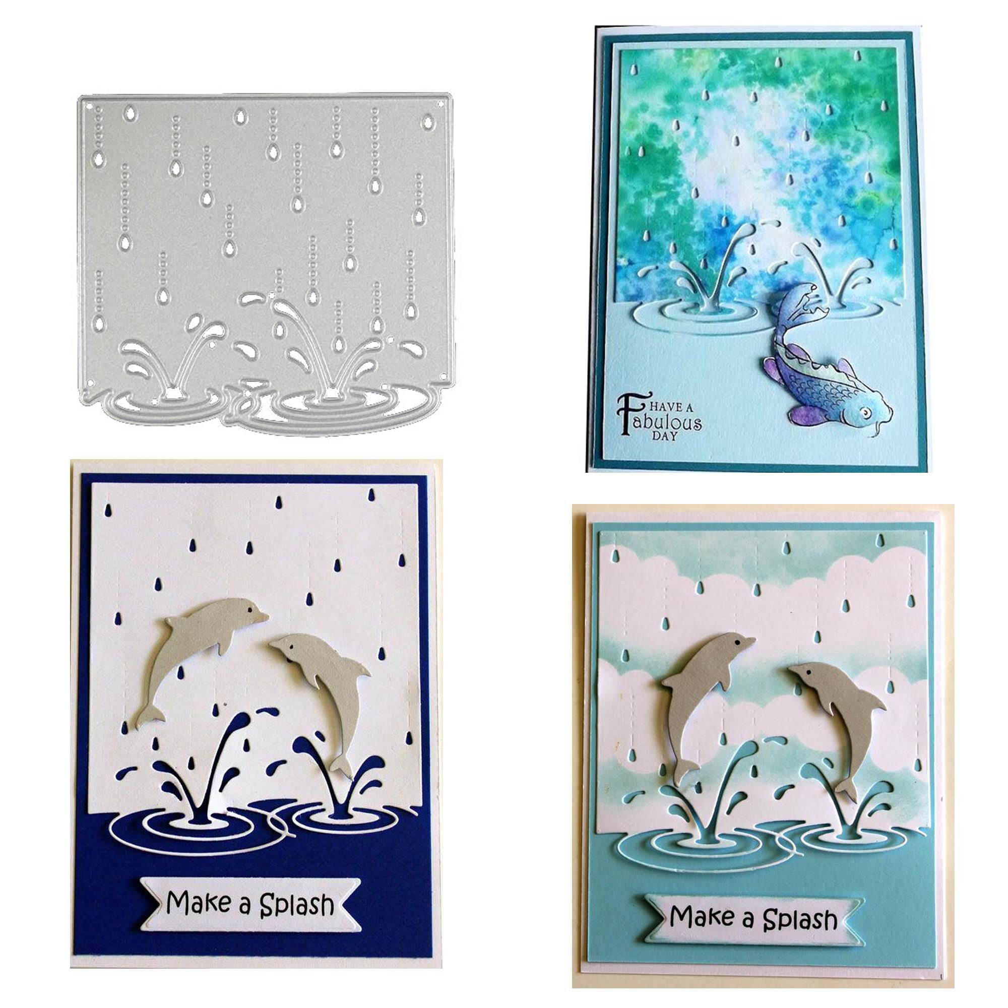 Rain Drop Background Metal Die Cut Metal Cutting Die - Etsy