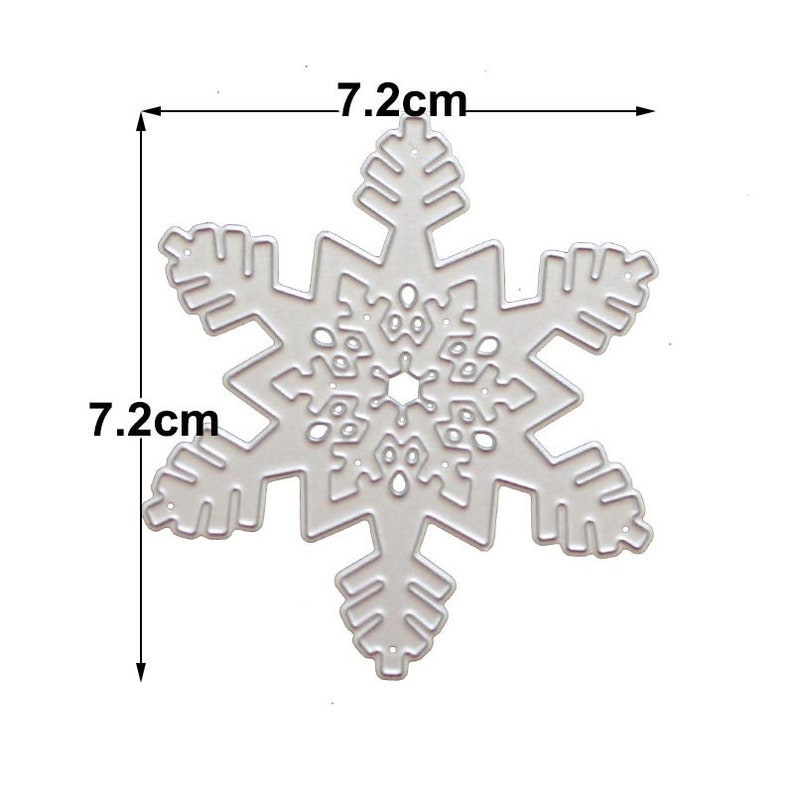 Snowflake Metal Cutting Die: Card Scrapbooking Craft Template - Etsy