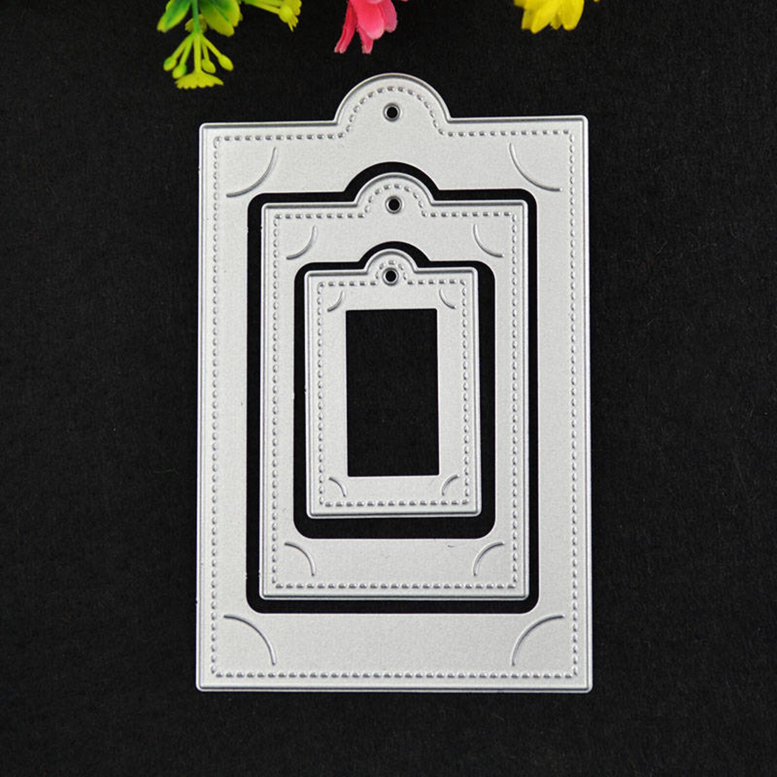 Stitched Tag Die Cuts, Carbon Steel Stencils - Scrapbooking Set - Etsy