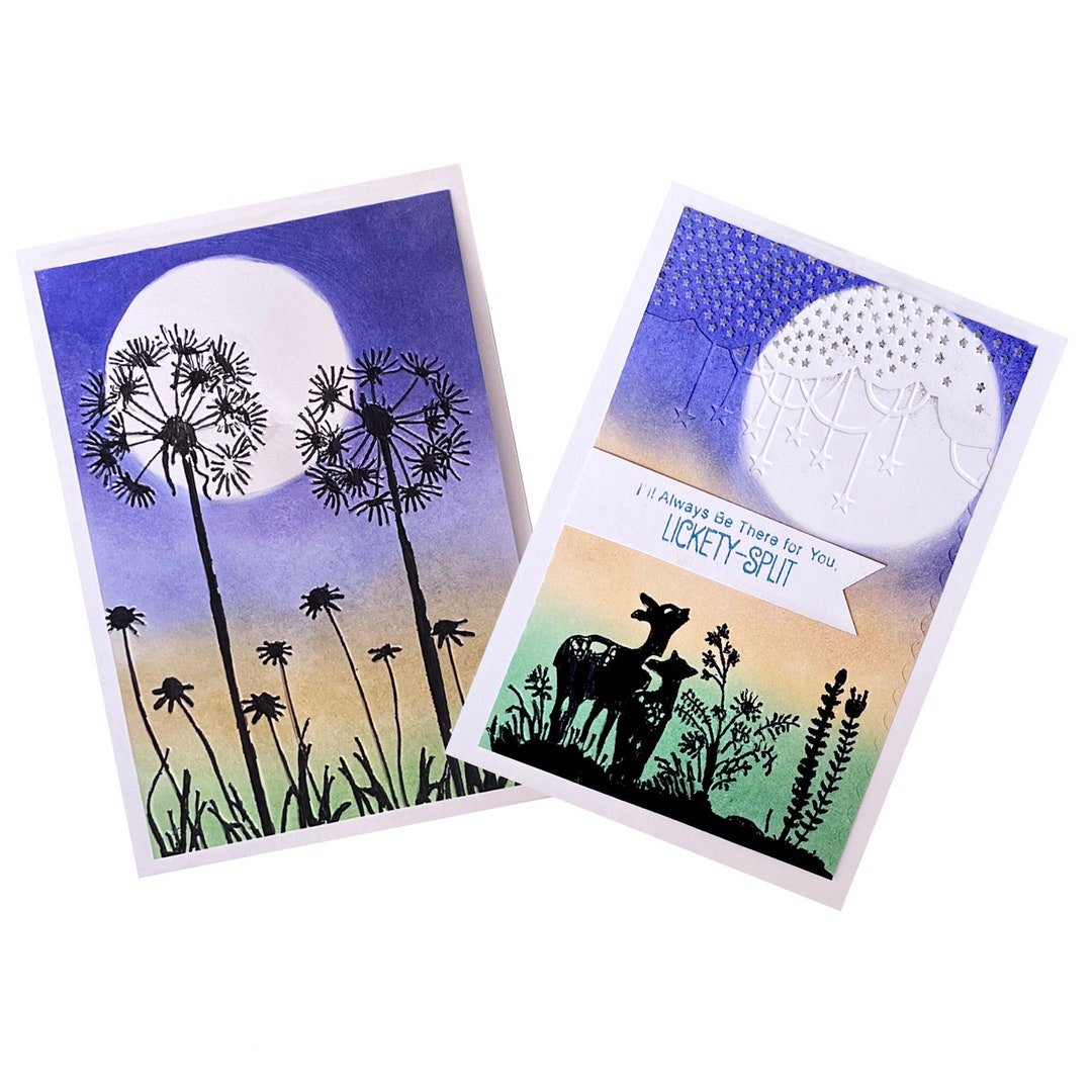 Dandelion/reindeer Background Embossing Folder/embossed Folder for Card ...