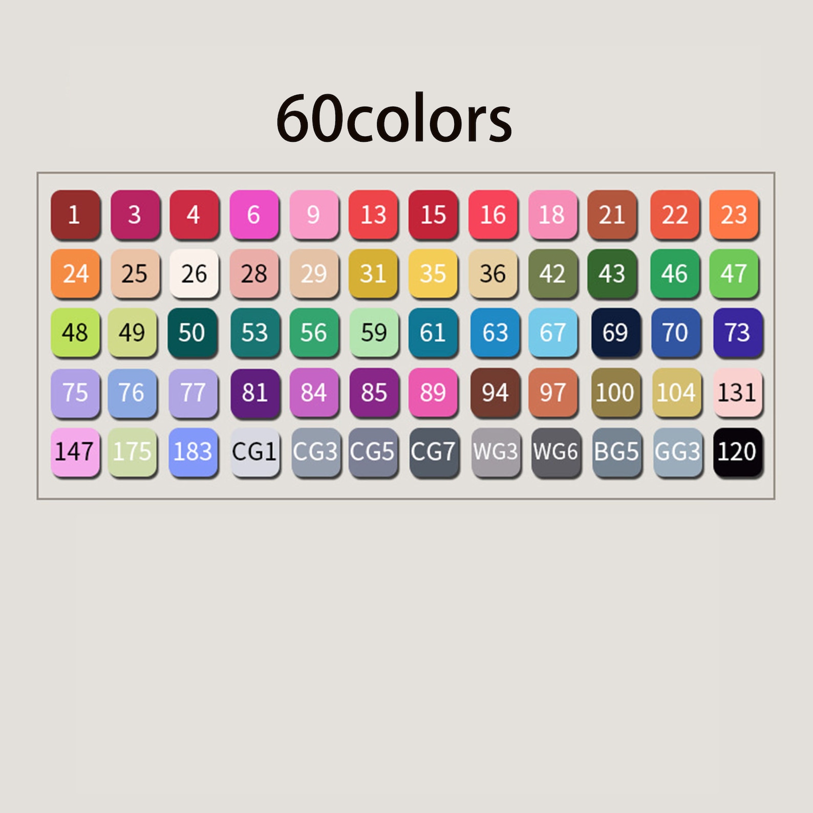 Blendable Alcohol Marker , Alcohol Markers Set, Dual Tip Alcohol ...