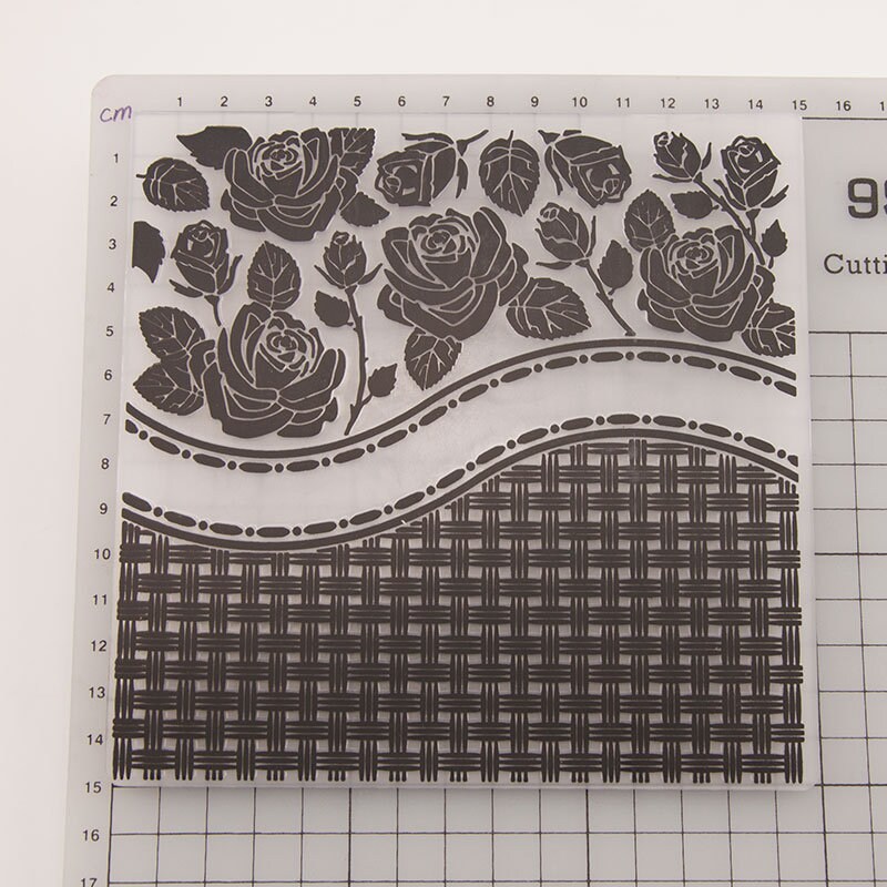 Rose Flower Background Embossing Folder for Card Making - Etsy