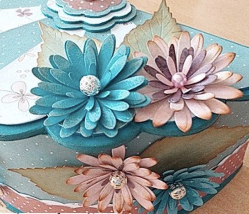 Daisy Flower and Leaves Metal Cutting Dies Stencils Embossing Card ...