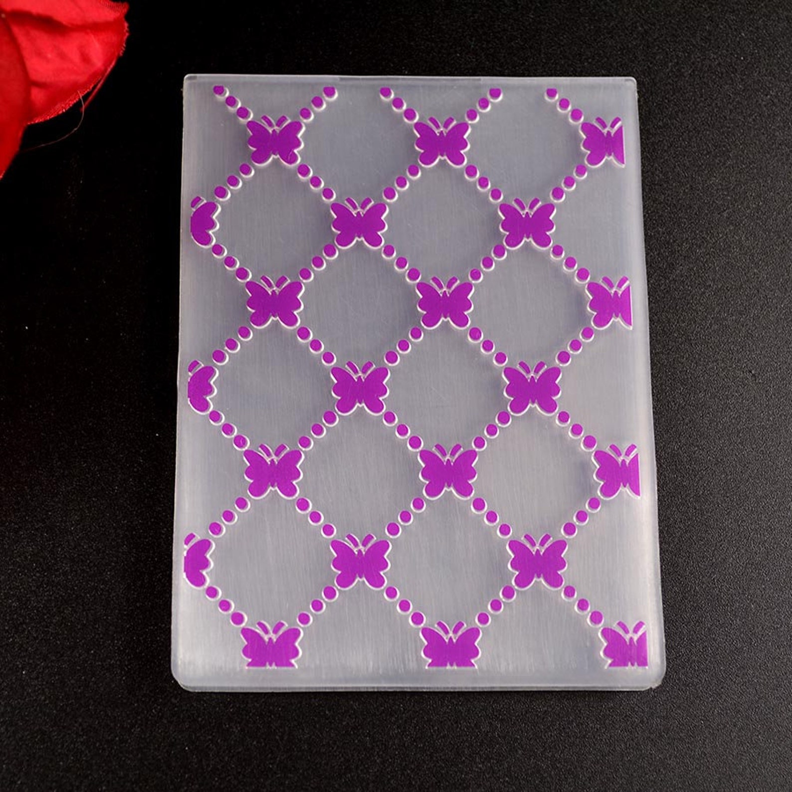 Diamond Grid Embossing Folder for Card Making & Paper Crafts 100x75mm ...