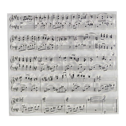 Clear Music Notes Stamp Piano Keys Stamp for Card Making - Etsy