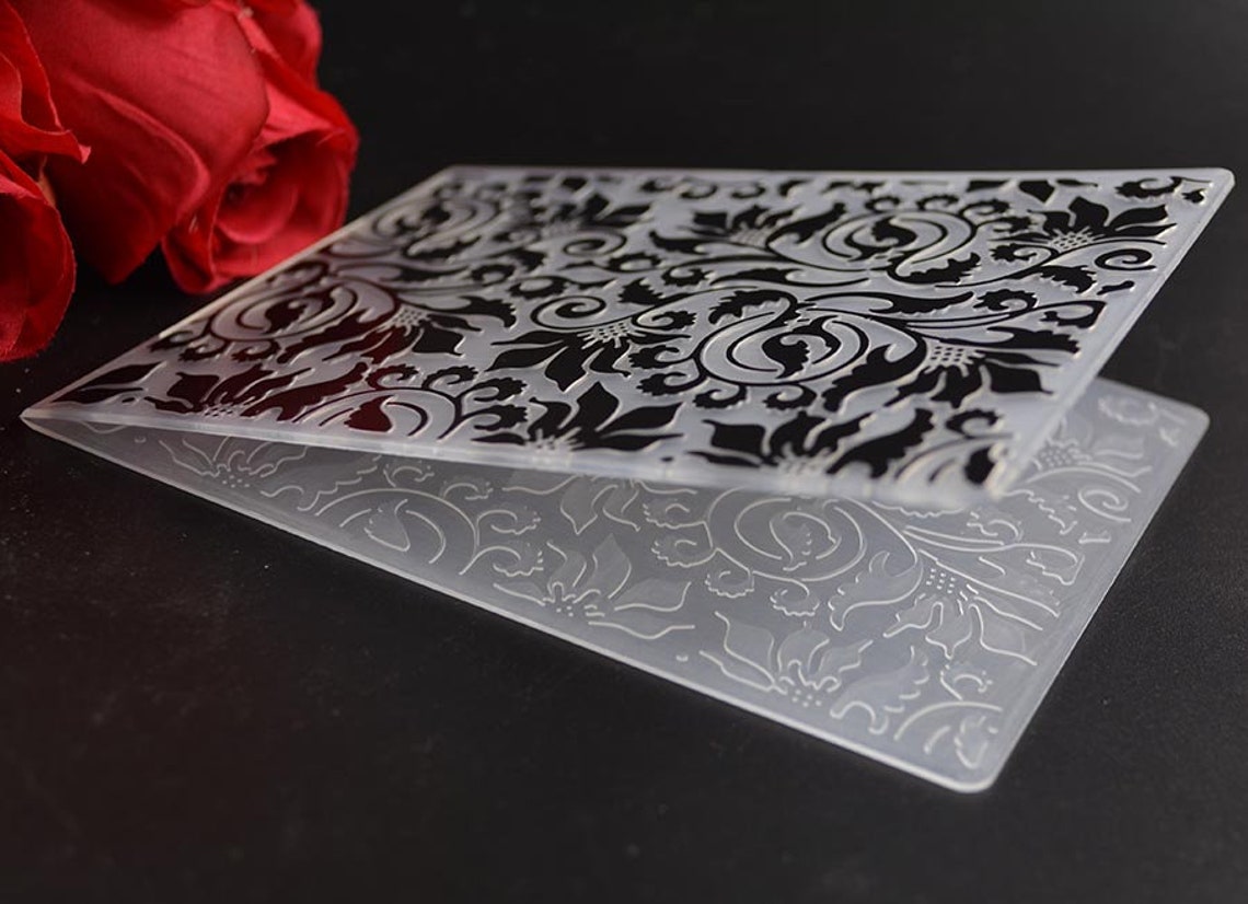 Flower Vine Background Embossing Folder for Card Making - Etsy