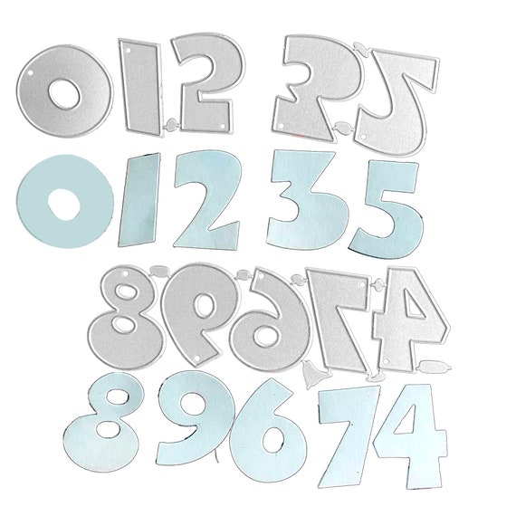 10numbers Metal Die Cut Metal Cutting Die Scrapbooking | Etsy