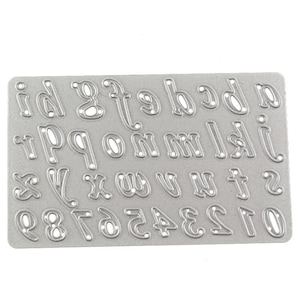 Lowercase Letters With Numbers Metal Die Cut Carbon Steel Cutting Die ...