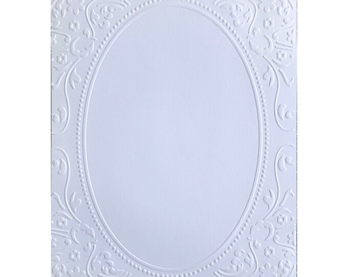 Vantage Oval Frame Background Embossing Folder/flower Vine for Card ...