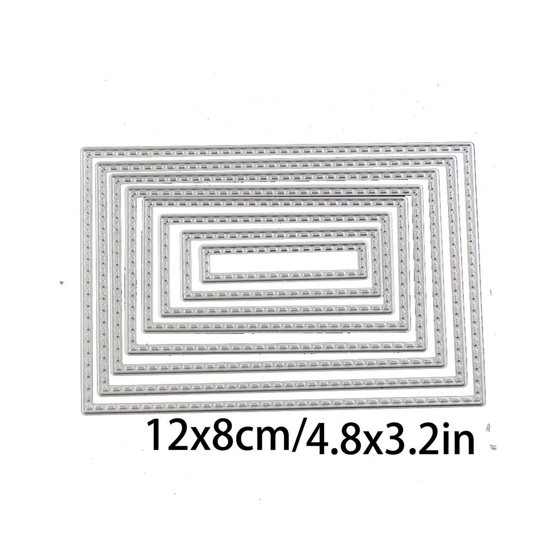 Rectangle Stitched Metal Cutting Dies, Scrapbooking Stencils (8pcs) - Etsy