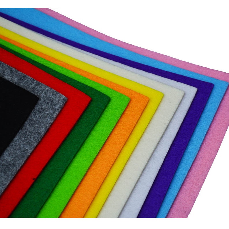 12sheet 3mm 3030cm11.811.8inch DIY Polyester Soft Felt | Etsy