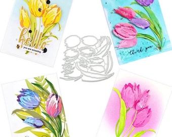 Metal Tulip Template - Etsy