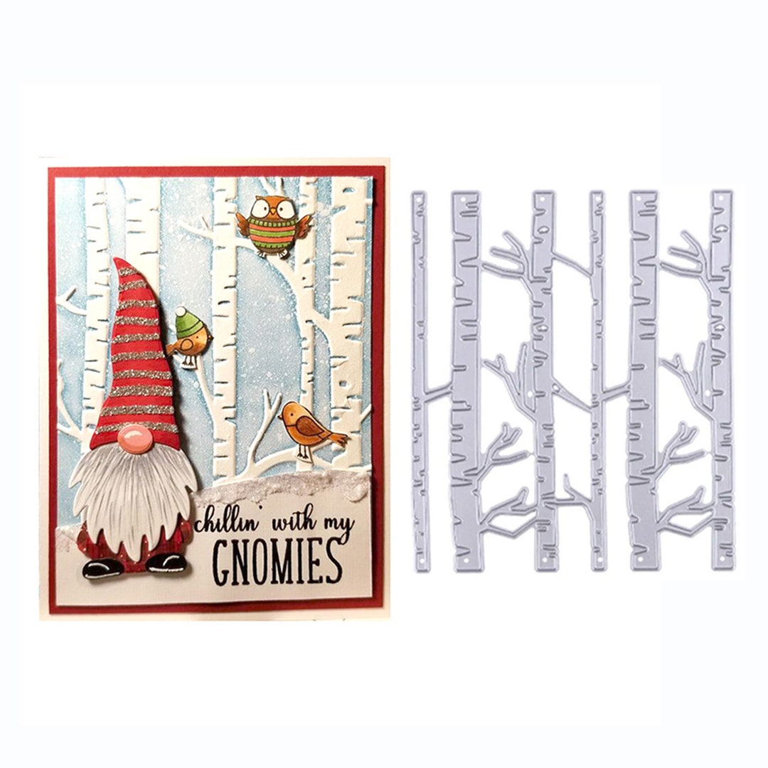 Wood Tree Metal Die Cut Background/cutting Die for DIY Scrapbooking ...