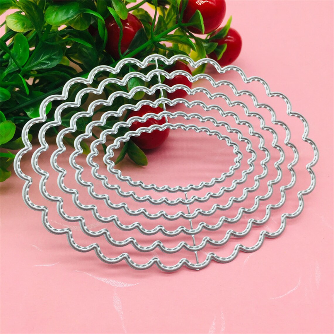 6 Stitched Wave Edge Frames Metal Die Cut for DIY Scrapbooking - Etsy