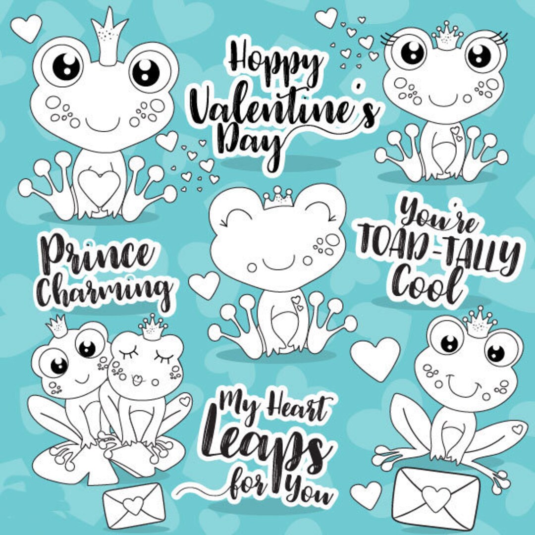 Happy Valentine's Day Clear Stamps Rubber Seals for DIY Scrapbooking ...