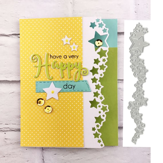 Stars Edge Border Metal Die Cut Metal Cutting Die - Etsy