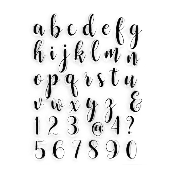 Clear Alphabet Stamps - Etsy