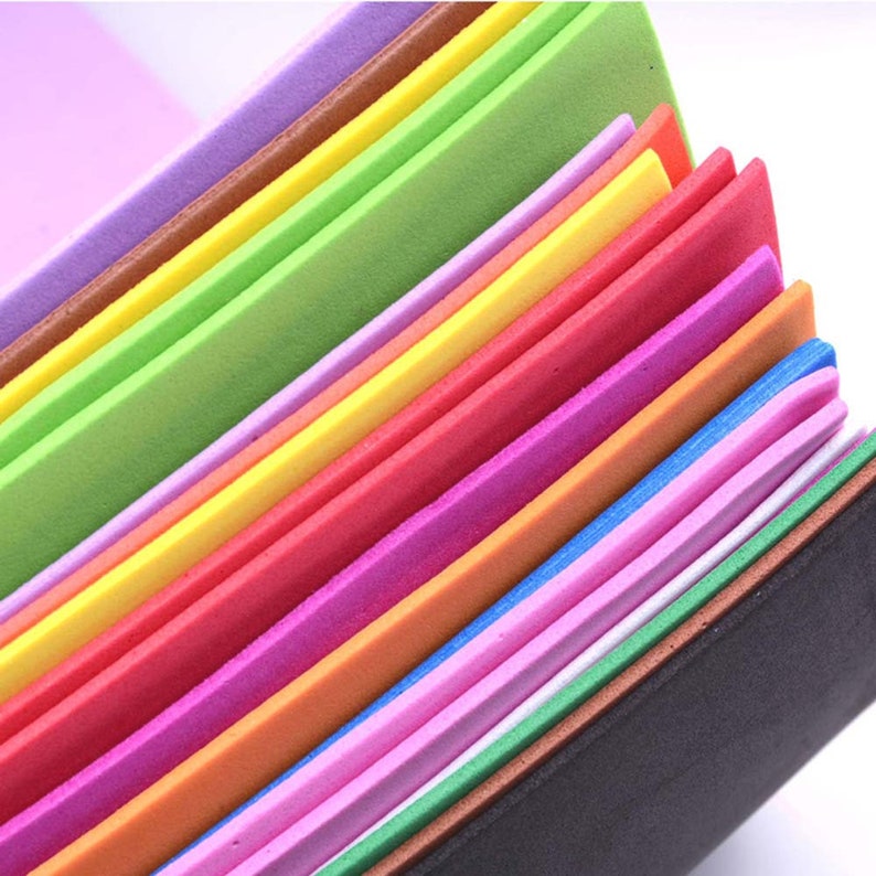 2mm Glitter Foam Paper Sheets, DIY Craft, 10 Pack - Etsy