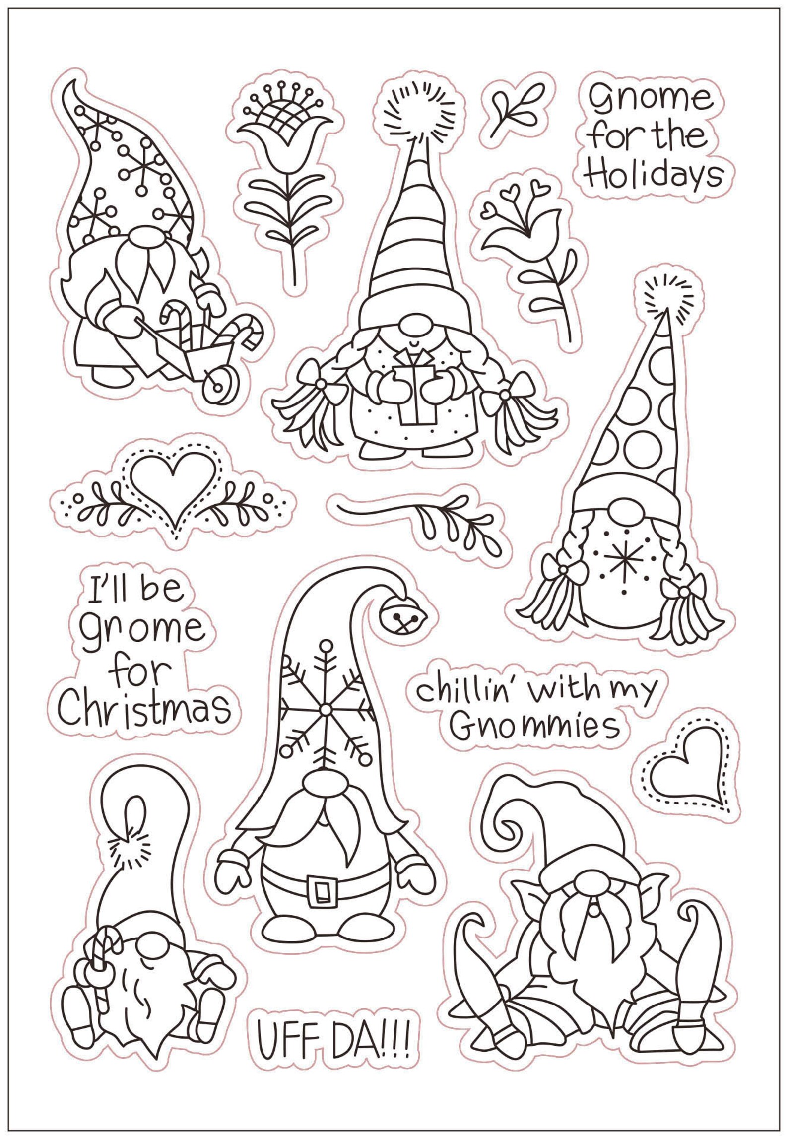 Santa Christmas Stamp Transparent Clear Stamp for DIY | Etsy