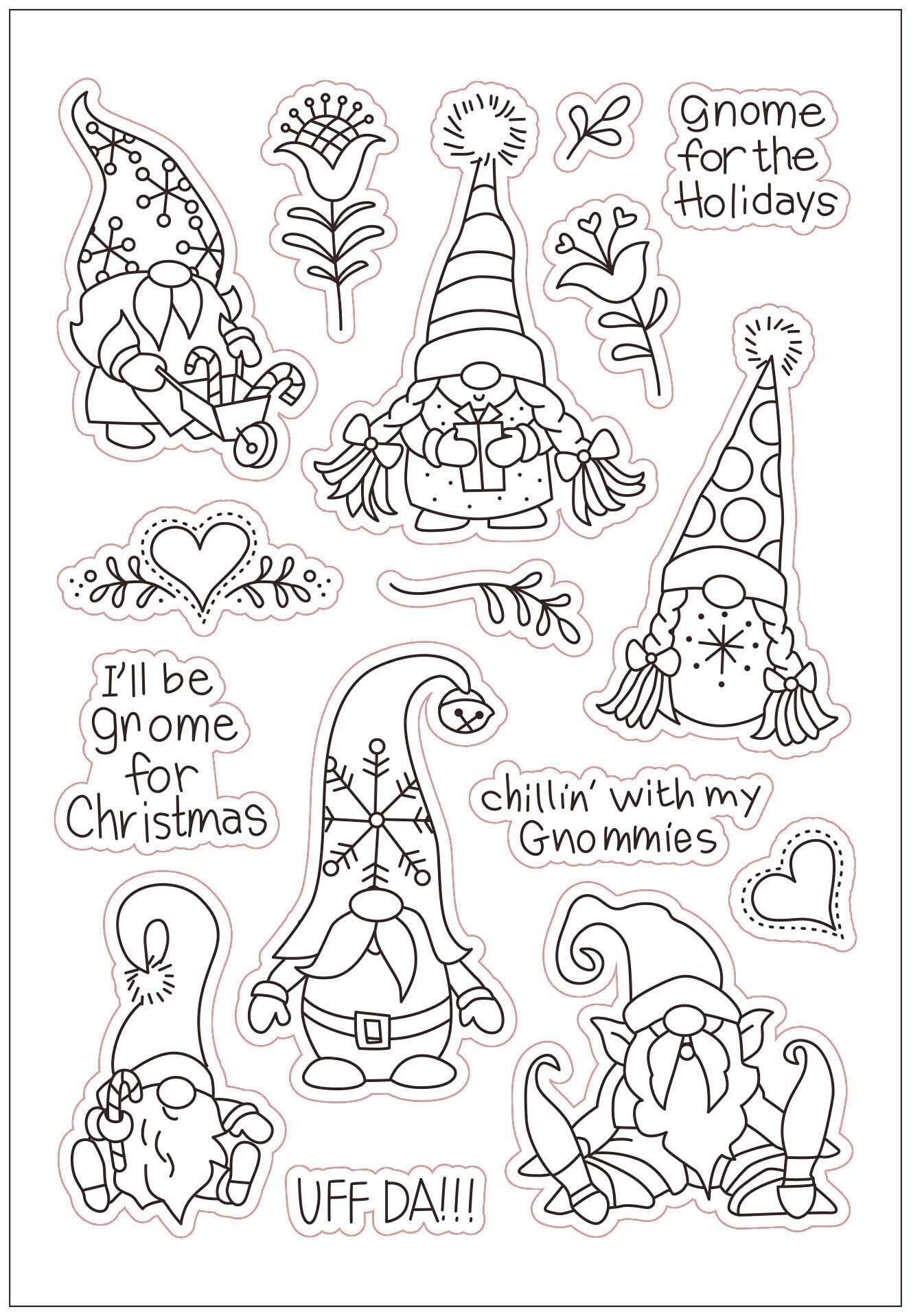 Santa Christmas Stamp Transparent Clear Stamp for DIY - Etsy