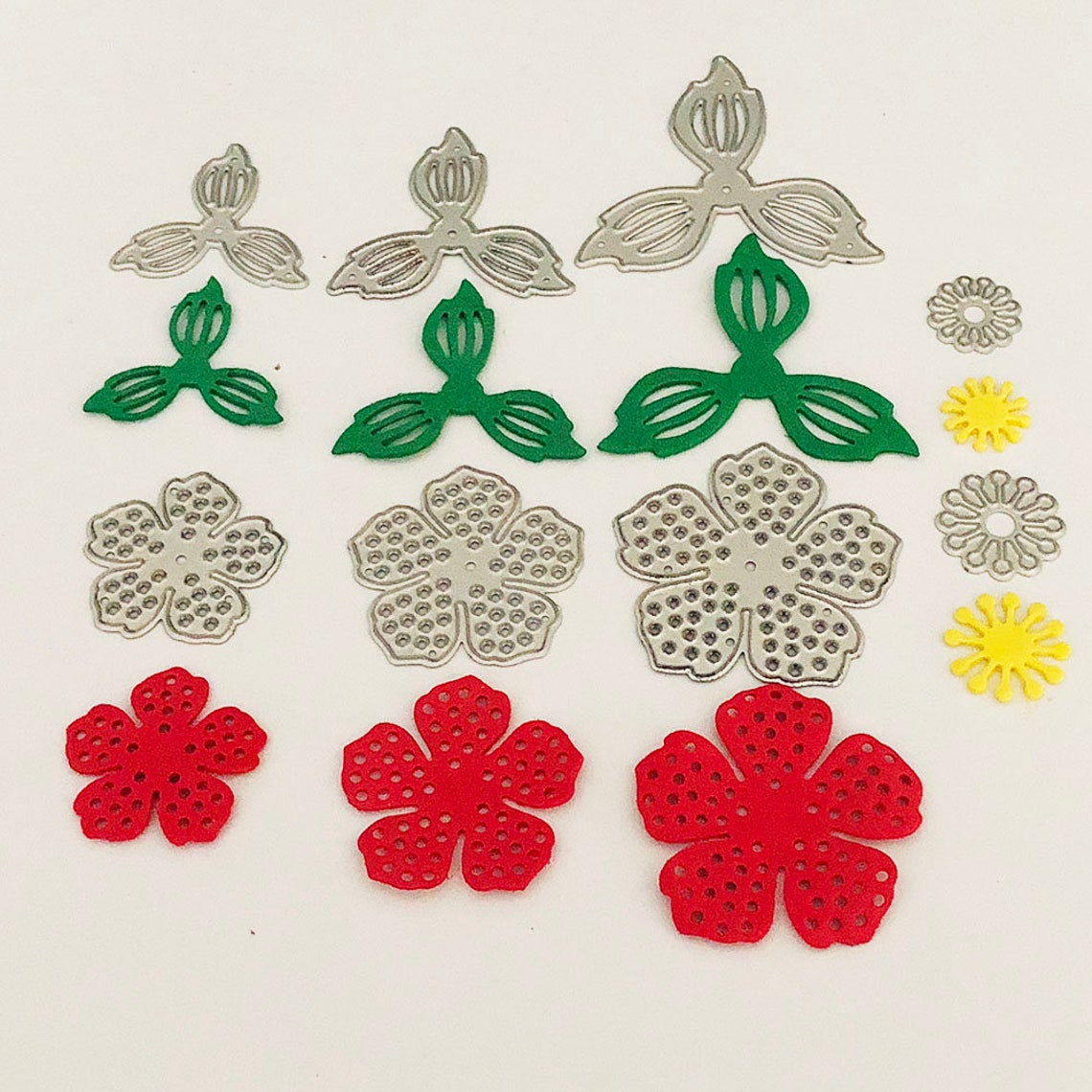 Flower Petals Leaves Stamens Metal Die Cut for DIY - Etsy