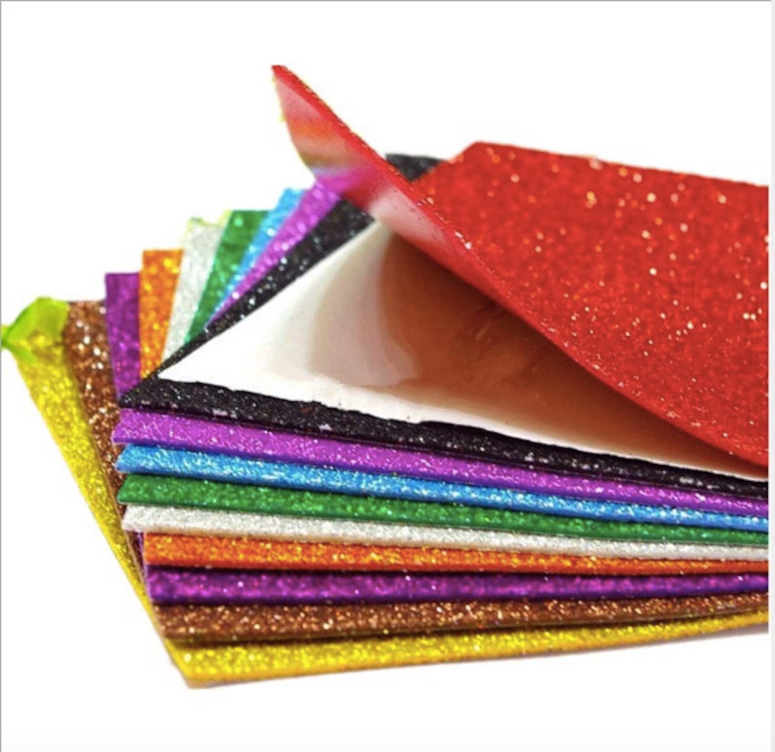 10sheets Glitter Foam Paper Sparkles Paper for Children's Craft ...