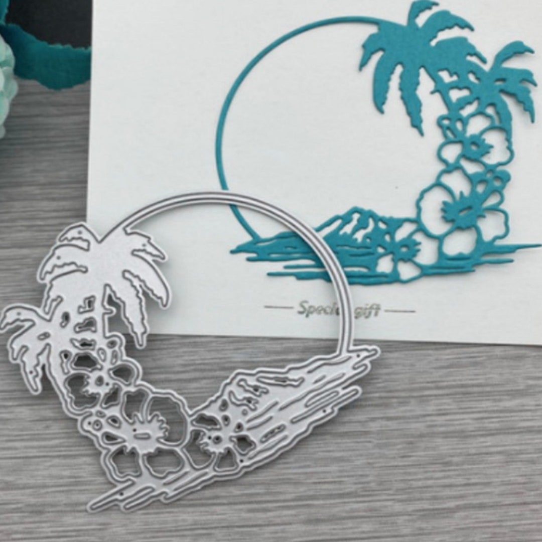 Palm Tree Landscape Metal Die Cut, DIY Scrapbooking - Etsy