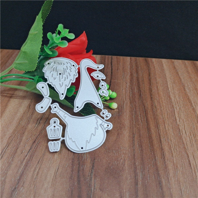 Santa Gnome Metal Cutting Dies, DIY Scrapbooking Stencils - Etsy