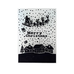 Christmas Embossing Folder, Card Making Stencil (105x148mm) - Etsy