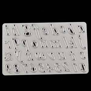 Lowercase Letters With Numbers Metal Die Cut Carbon Steel Cutting Die ...