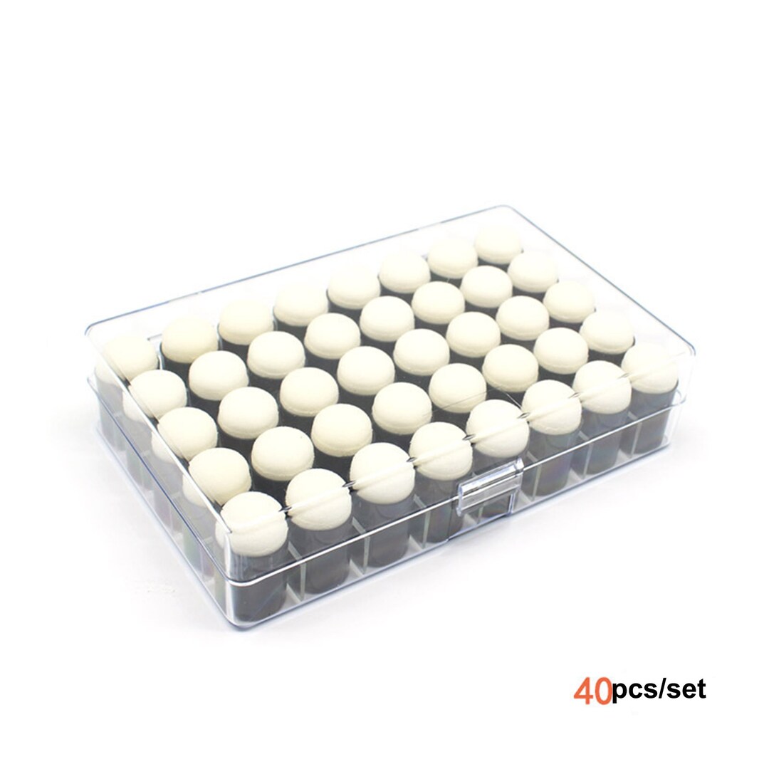 40 Finger Sponge With Storage Box/daubers Foam /face Paint Sponges ...