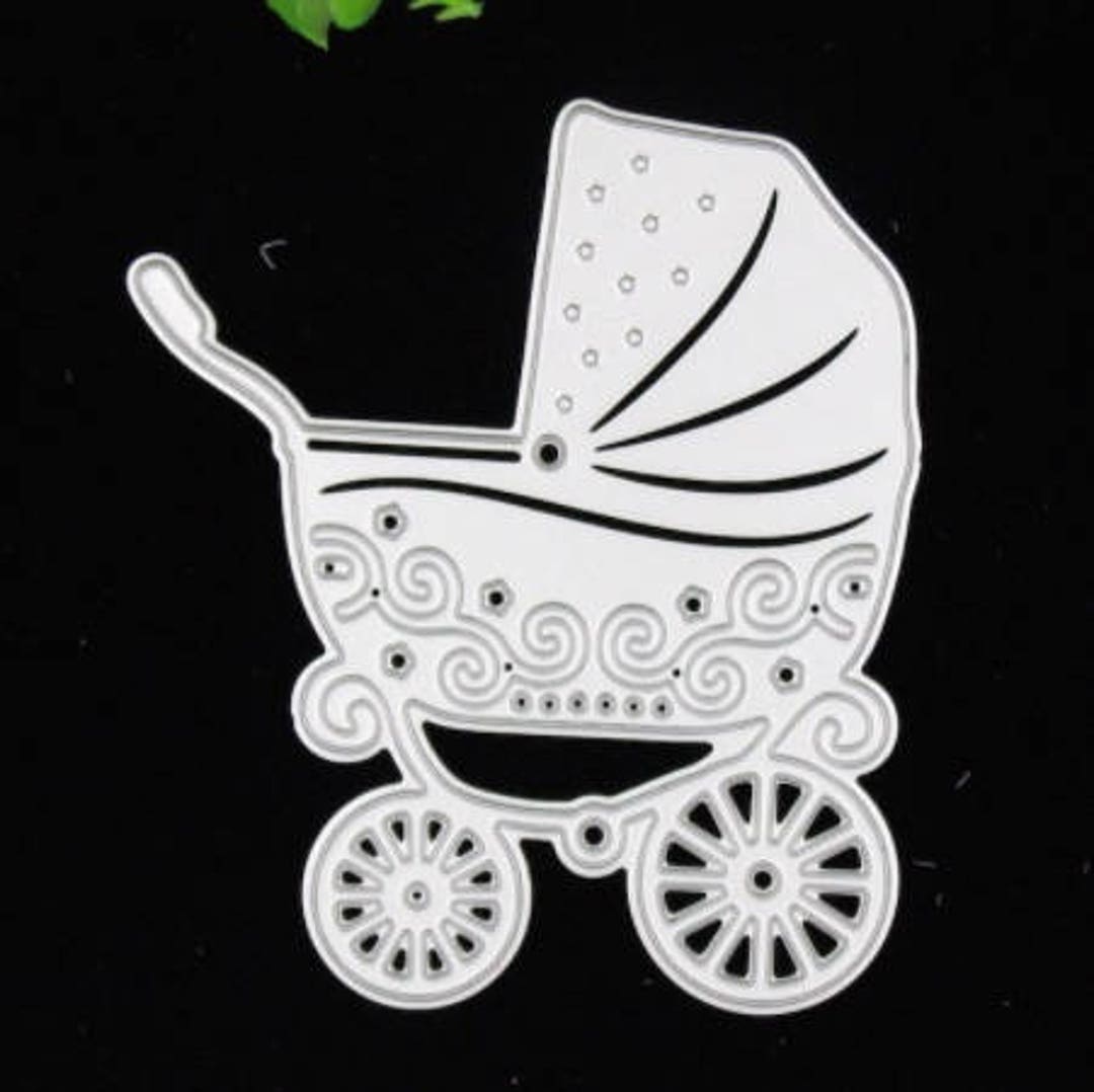 Baby Shower Baby Stroller Metal Die Cut Stencils for DIY Scrapbooking ...