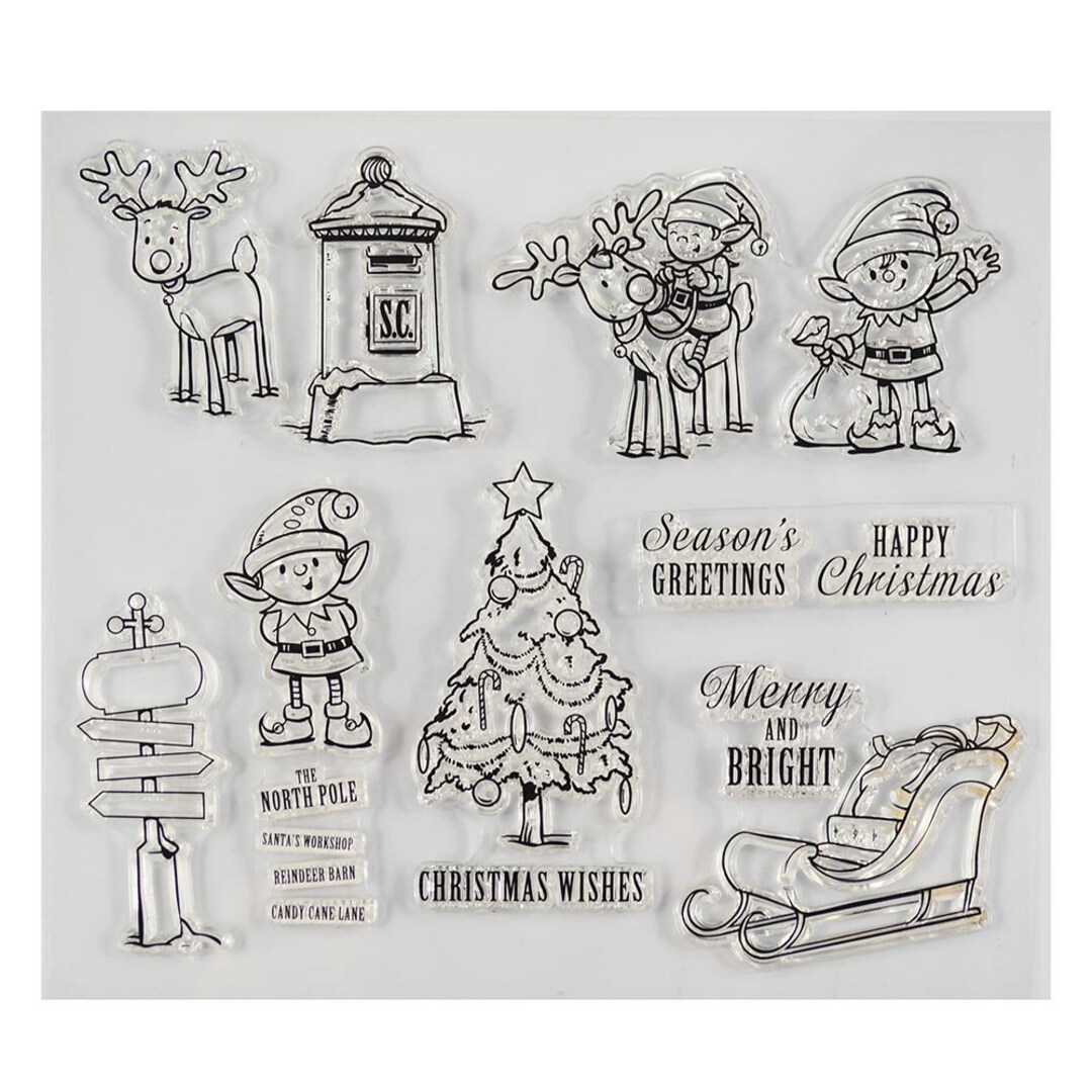 Christmas Wishes Transparent Clear Stamps Rubber Seals for DIY - Etsy