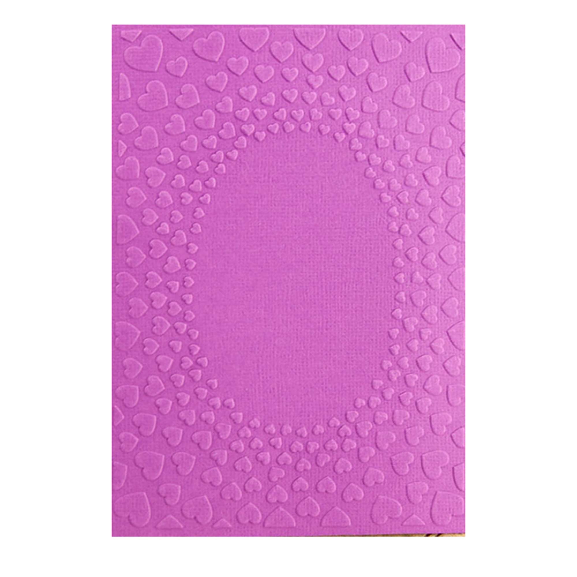 Hearts Background Embossing Folder for Card Making Stationary Paper ...
